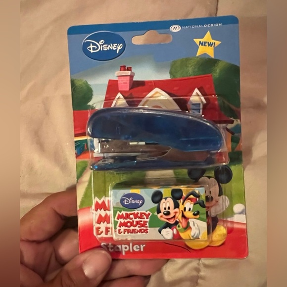 Disney | Office | New Disney Mickey Mouse Blue Mini Stapler Set Ages 5 ...